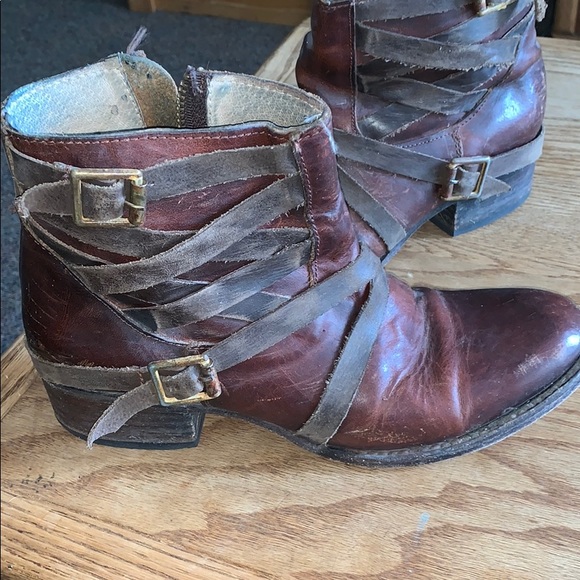 Freebird by Steven | Shoes | Steve Madden Freebird Sammy Ankle Booties Cognac | Poshmark